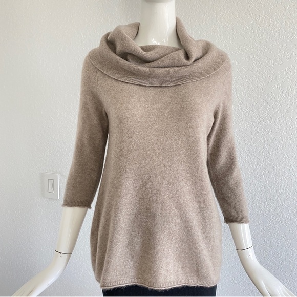 Cynthia Rowley | Sweaters | Cynthia Rowley Cowl Neck Brown Cashmere ...